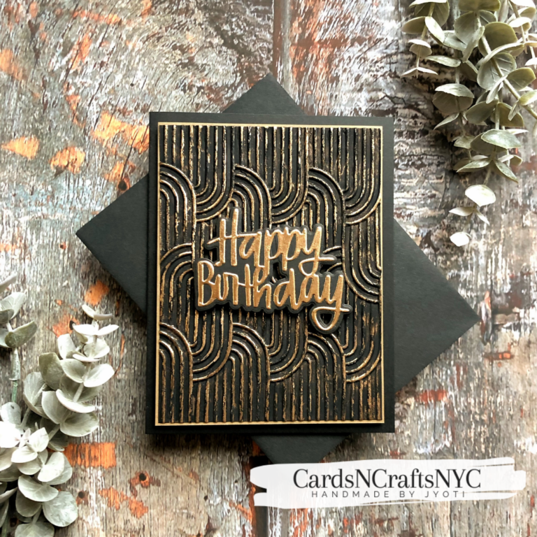 Unique Embossing Folder Technique - CARDSNCRAFTSNYC