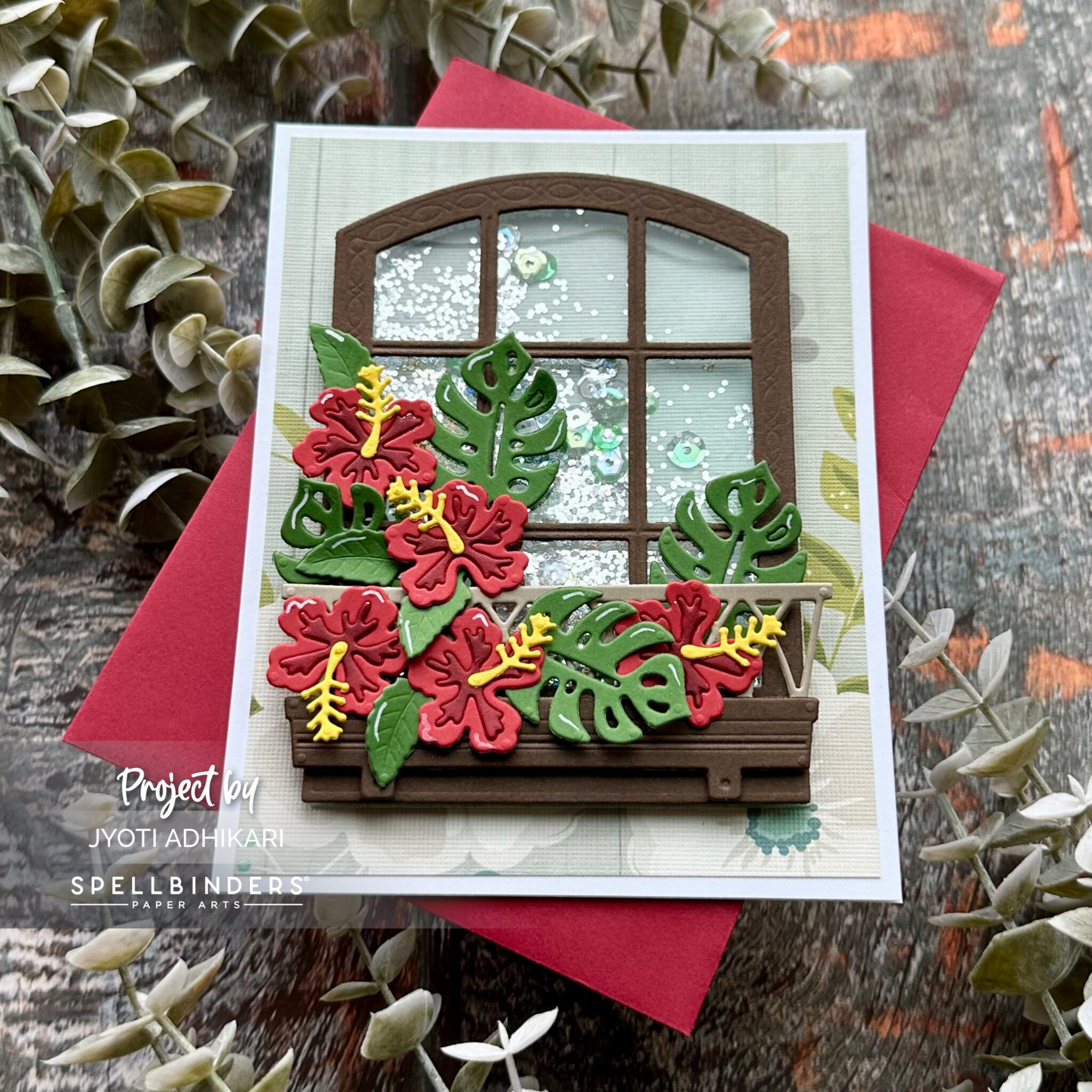 Scenic Window Shaker Cards - CARDSNCRAFTSNYC