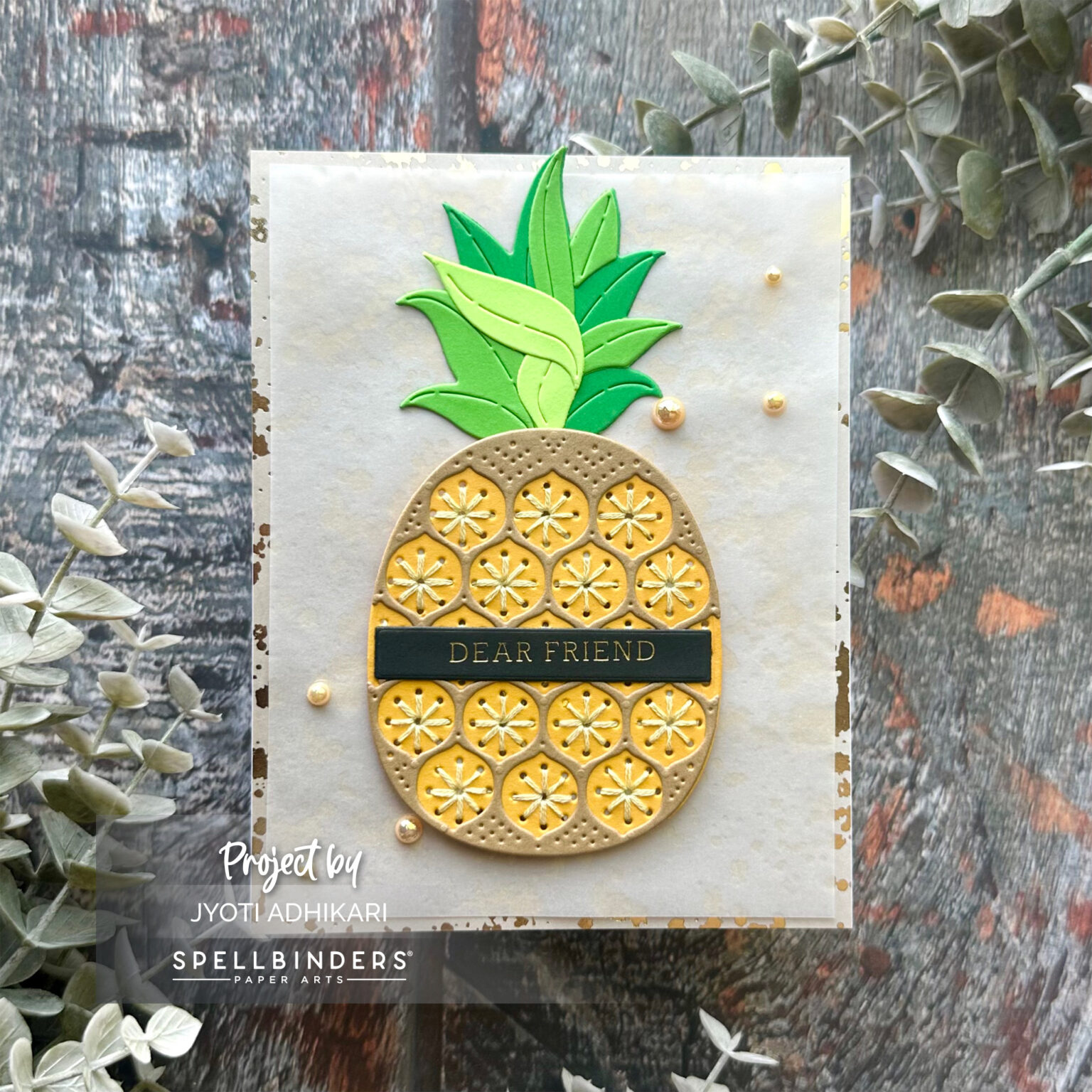 Sparkling Pineapple Delight - CARDSNCRAFTSNYC