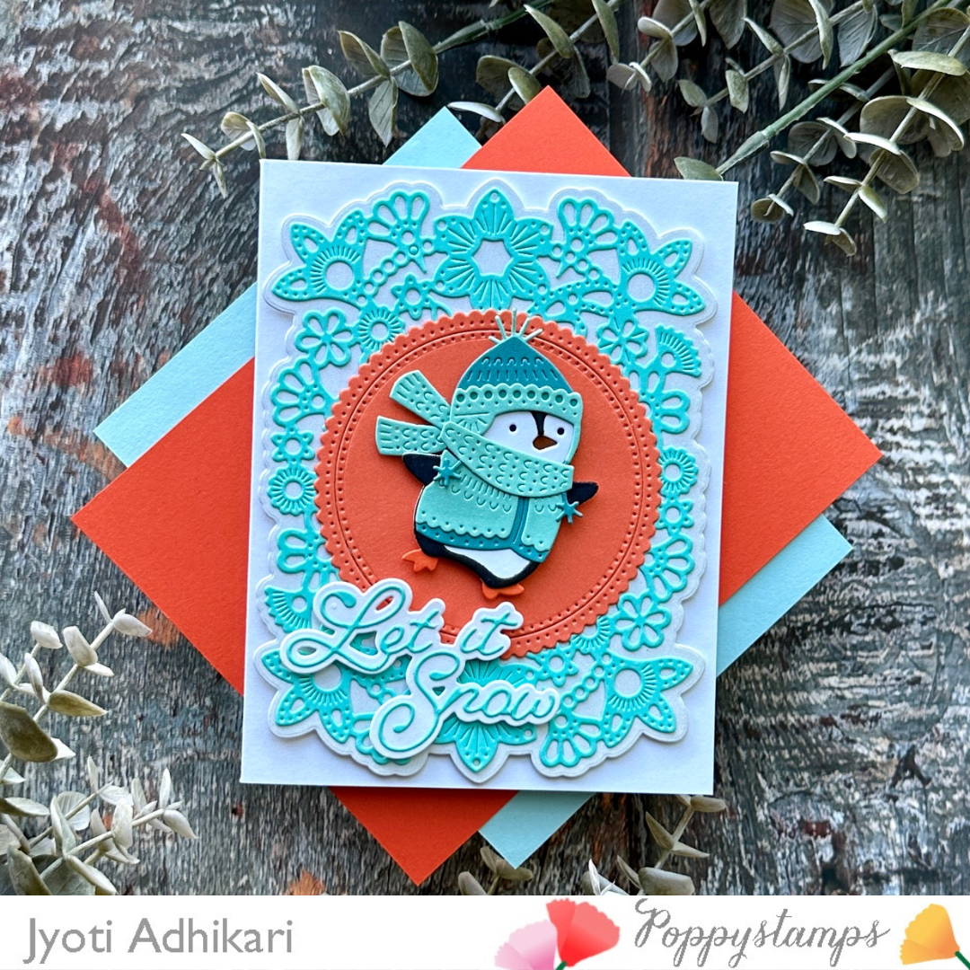 Dimensional Penguin Cards with Nordic Flair - CARDSNCRAFTSNYC